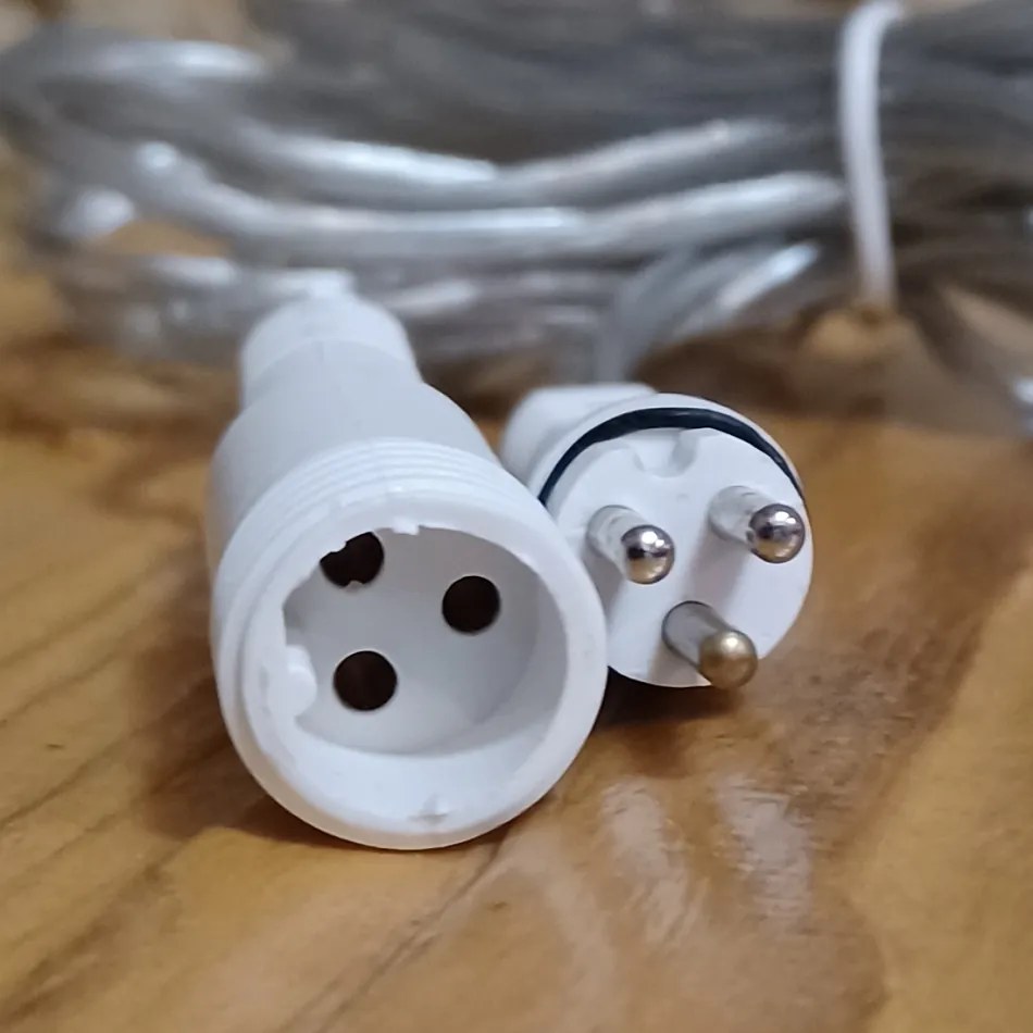 Hobby Line interiér LED rampouchy, světelné, 200 × 50 cm, ledově bílá, 40 diod, čirý kabel, IP20, prodlužovací
