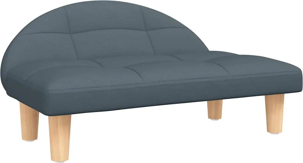 Pelíšek pro psy tmavě šedý 70 x 52 x 30 cm textil 171934