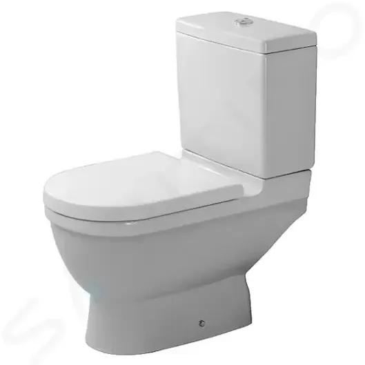 DURAVIT - Starck 3 WC kombi mísa, spodní odpad, s HygieneGlaze, alpská bílá (0126012000)