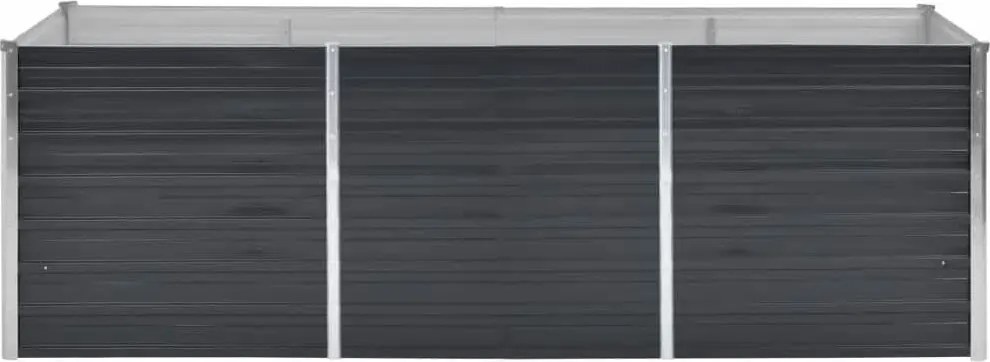 vidaXL Vyvýšený záhon 240 x 80 x 77 cm pozinkovaná ocel [45726] Barva: antracitová