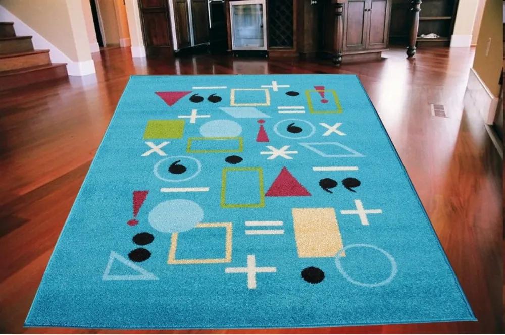 Dětský koberec Plus TOP modrý, Velikosti 160x220cm