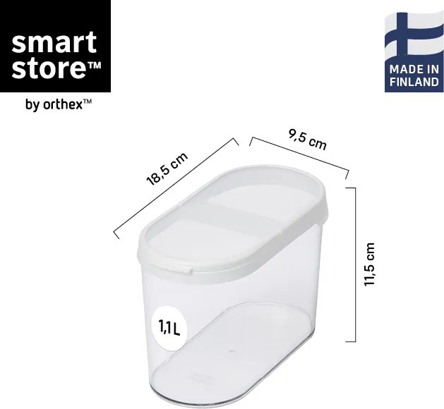 SMARTSTORE Dóza na potraviny s dávkovacím víčkem, FLIP - 1,2l
