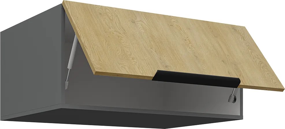 CREMONA ac | horní skříňka 80 NAGU-36 1F výklopná | 80 cm | HLUBOKÁ | antracit/cremona