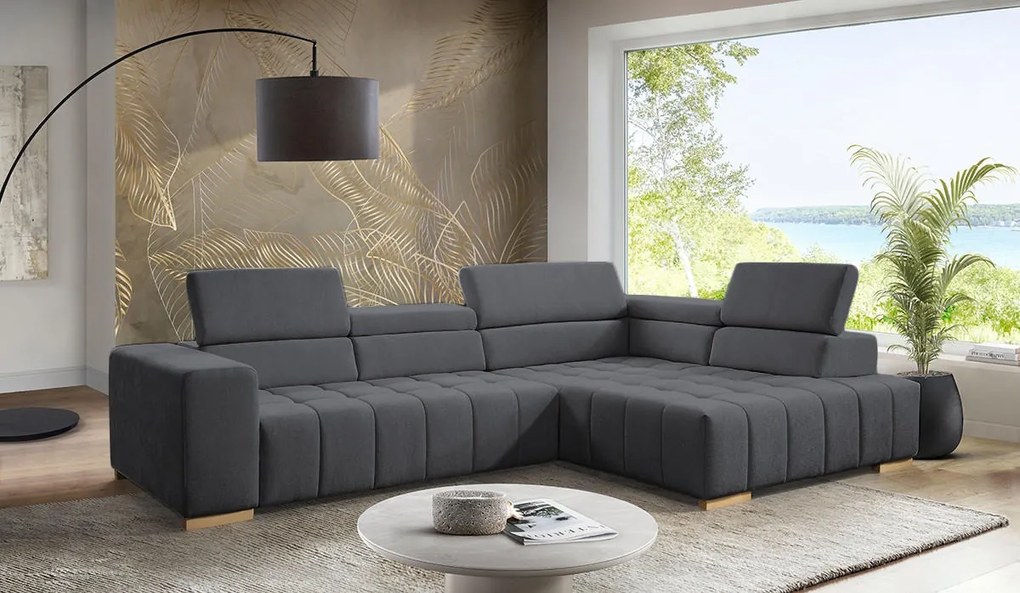 XXXLutz ROHOVÁ SEDAČKA, textil, barvy grafitu MID.YOU - Sedací soupravy - 000694006521