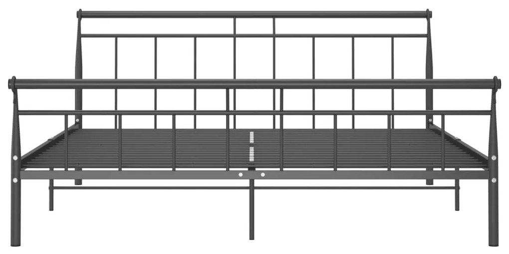 Rám postele černý kovový 200 x 200 cm,  325048