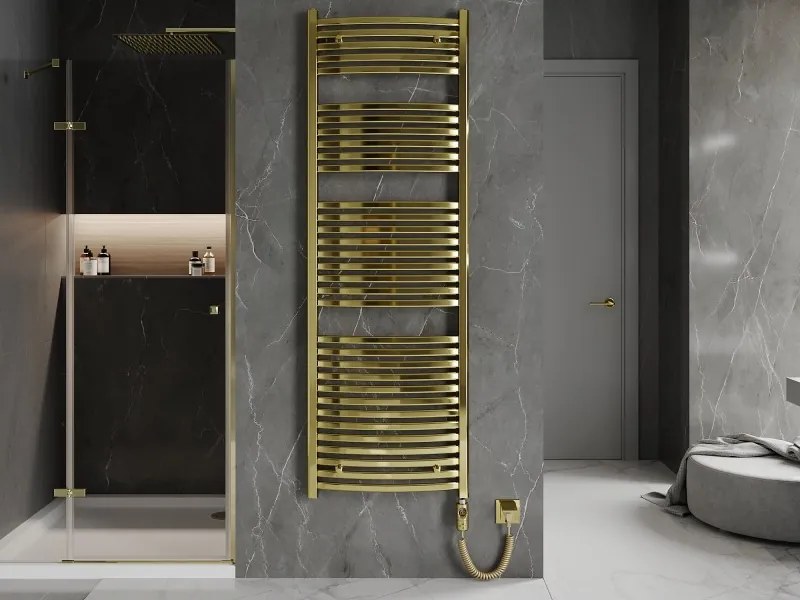 Mexen Helios, elektrické topné těleso 1800 x 600 mm, 900 W, zlatá lesklá, W103-1800-600-2900-50
