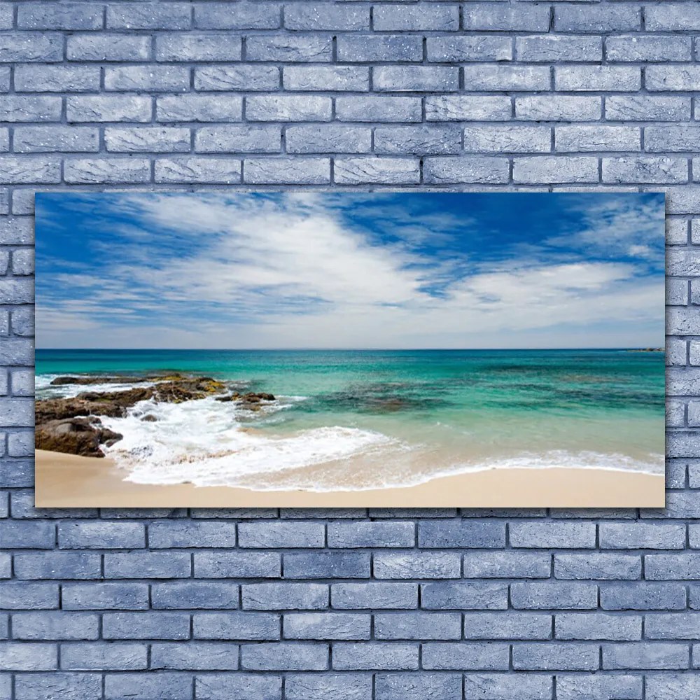 akrylový obraz Pláž Moře Krajina 120x60 cm