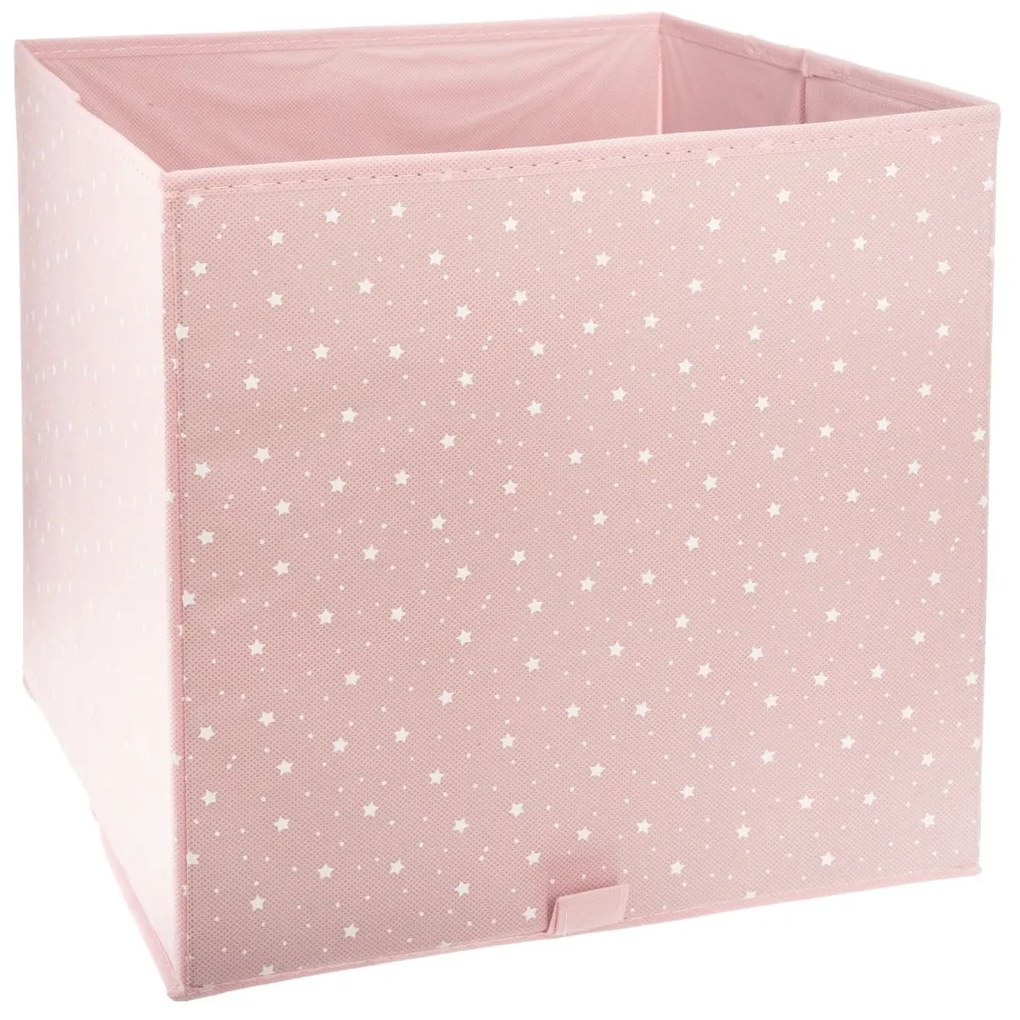 Úložný box Stars, 29x29x29 cm, růžová Biano.cz