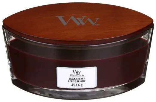 WoodWick Svíčka loď Black Cherry, 453 g