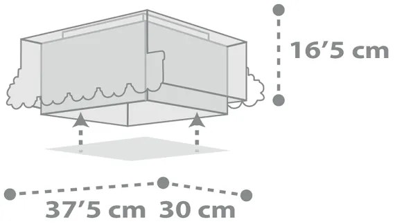 Dalber 63536 - Dětské stropní svítidlo TRAIN 2xE27/60W/230V