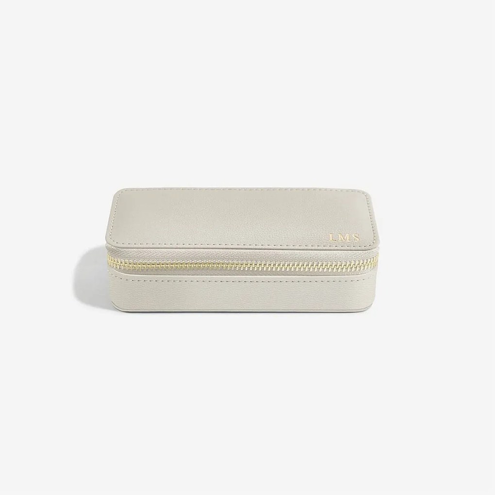 Cestovní šperkovnice Stackers Oatmeal Medium Zipped Jewellery Box | krémová 75626