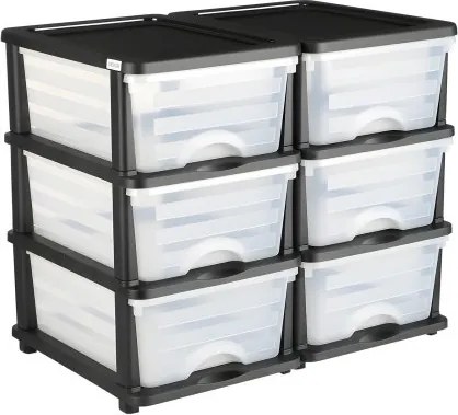 Plastové úložné zásuvky, 2 kusy úložného organizéru se zásuvkami VEVOR