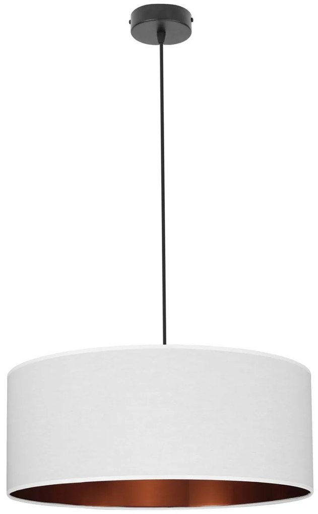 Závěsné svítidlo Shade, 1x textilní stínítko (výběr ze 2 barev), (výběr ze 2 barev konstrukce), (fi 50cm), c