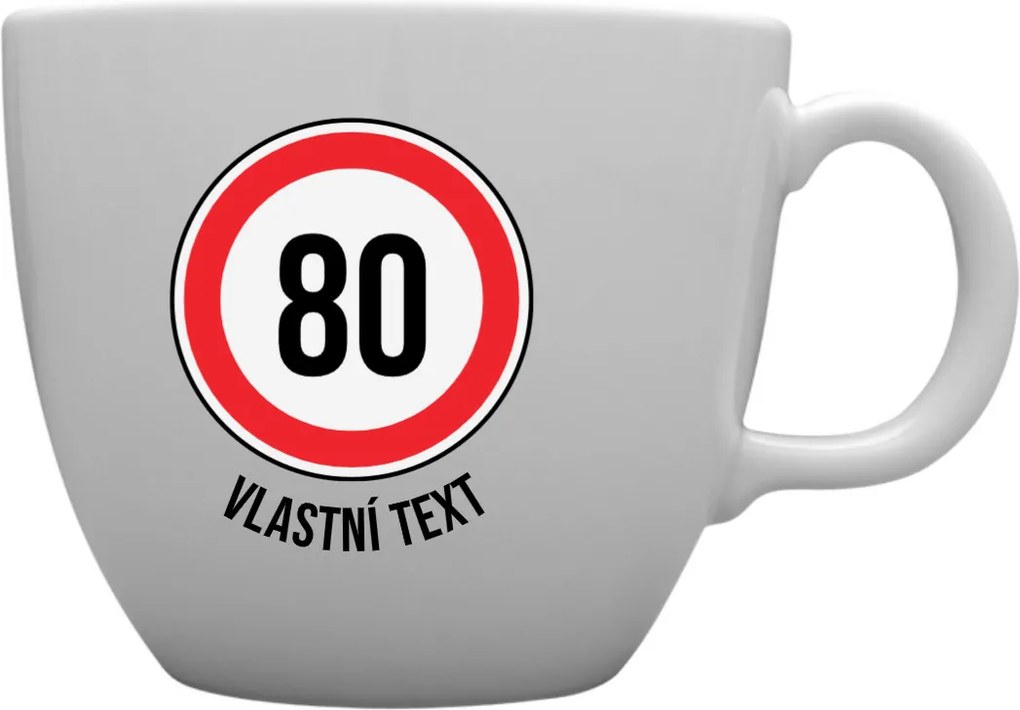 Personalizovaný MEGA XXL keramický hrnek 1 000 ml - narozeninová dopravní značka