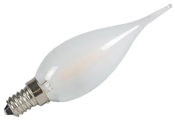 Sada 5 E14 LED matných svíček BXS35 1W 100 lumenů 2200K