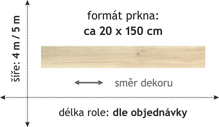 PVC bytové FORTEX 2920 dekor dřeva - šíře 5 m , Délka pasky: 5m