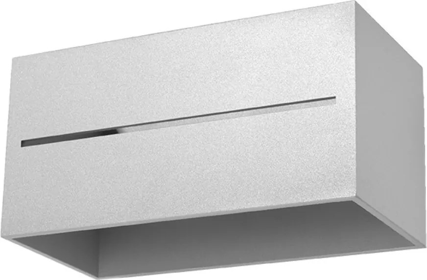 Sollux Lighting Nástěnné svítidlo LOBO MAXI šedé