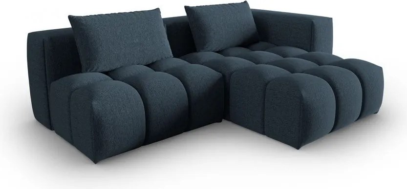Tmavě modrá rohová pohovka (pravý roh/s lenoškou) Verona – Cosmopolitan Design