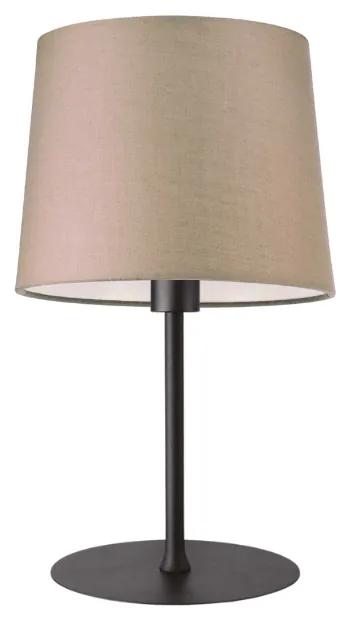 Ideal Lux Stolní lampa SET UP, SMALL, ⌀16cm Barva stínidla: béžová, Barva podstavce: černá