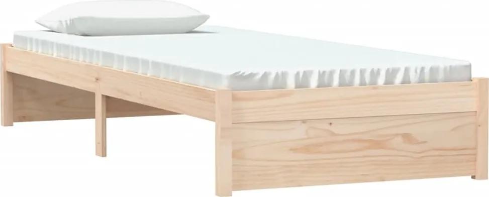 vidaXL Rám postele masivní dřevo 75 x 190 cm malé jednolůžko [814909] Barva: medová hnědá