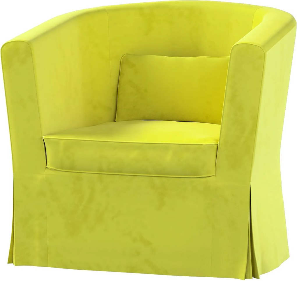 Potah na křeslo IKEA Ektorp Tullsta barva zelená látka lesklé, sametová