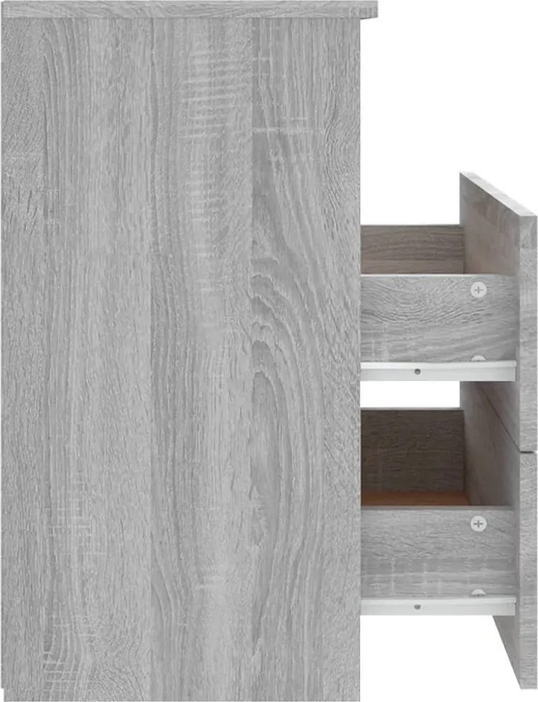 vidaXL Noční stolek 50 x 32 x 60 cm [803280] Barva: šedá sonoma