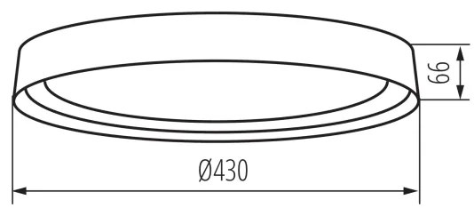 Kanlux 37318 - LED Stropní svítidlo NIFU LED/17,8W/230V pr. 43 cm bílá