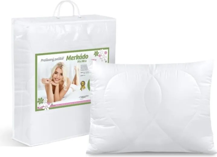 Bellatex Polštář Merkádo 900g 70x90 cm Bílá