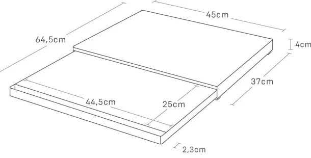 Kovová přídavná polička Tower – YAMAZAKI