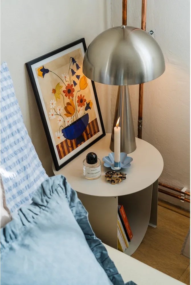 Stolní lampa ve stříbrné barvě Leitmotiv Sublime, výška 51 cm