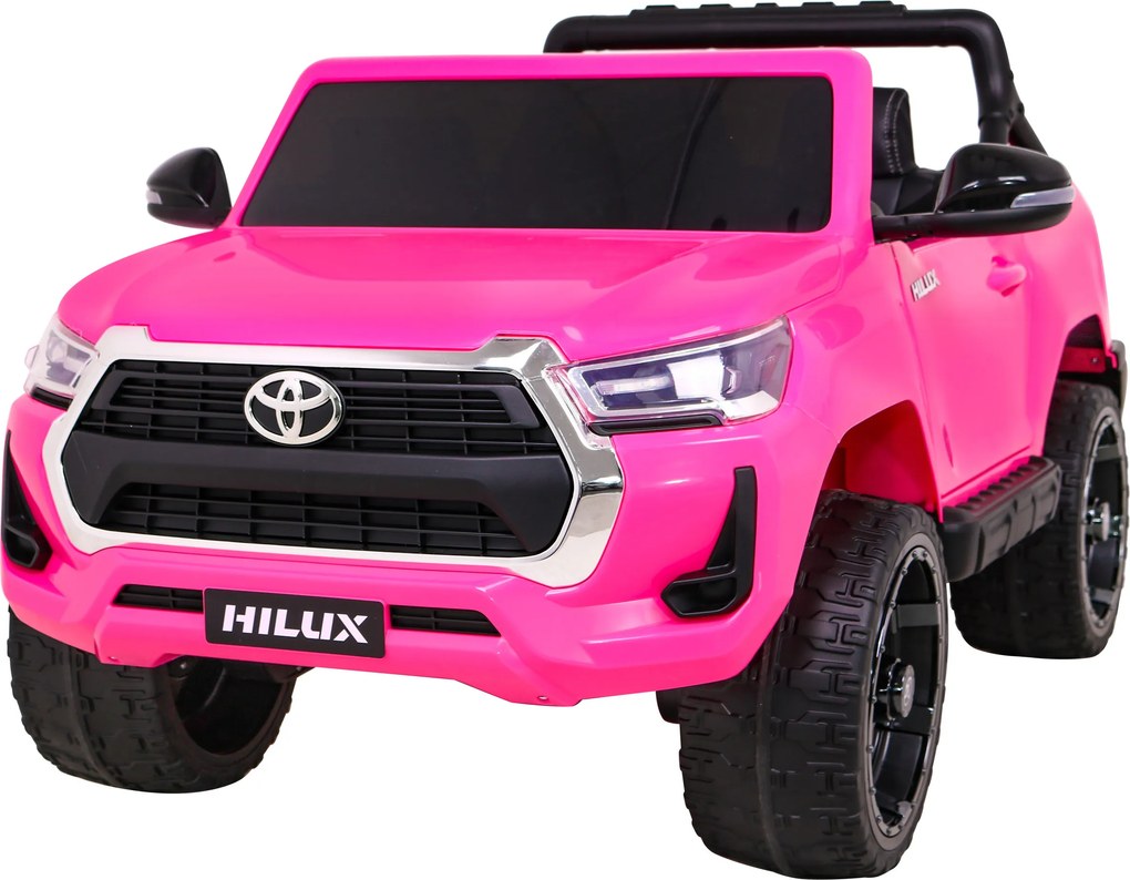 Ramiz Elektrické auto Toyota Hilux pro děti růžové + pohon 4x4 + dálkové ovládání