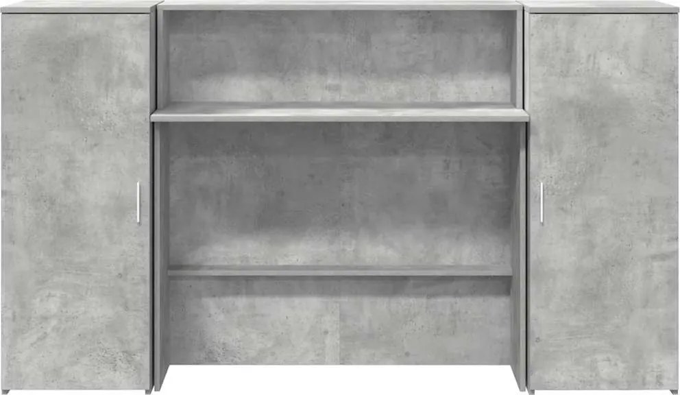 Recepční stůl betonově šedý 180x50x103,5 cm kompozitní dřevo 3324208
