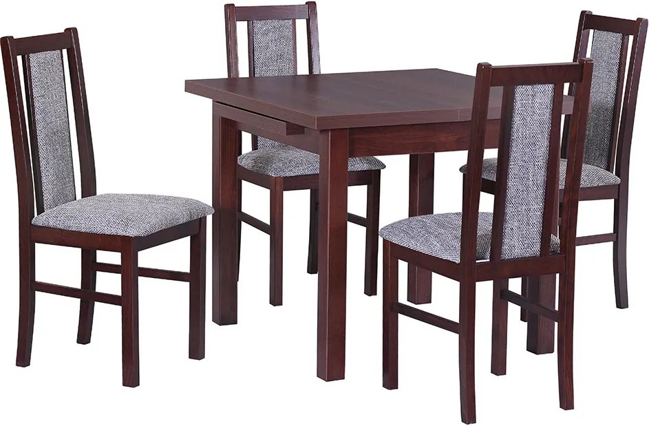 Sestava stůl Max VII + 4 ks židle Boss XIV Sonoma, Tkanina 6