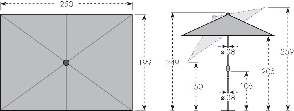 Doppler LIFE 250 x 200 cm světle béžová