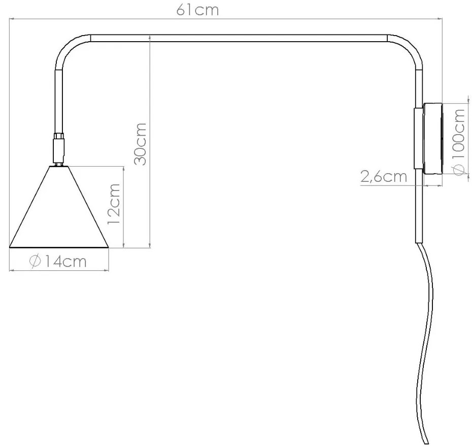 Bílé nástěnné svítidlo do zásuvky Zylo – Sollux