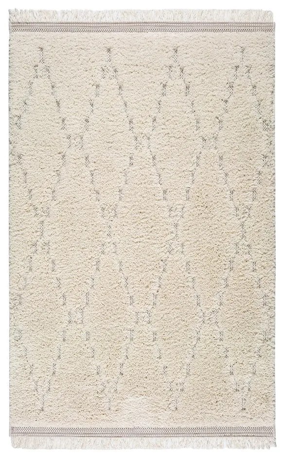 Bílý koberec Universal Kai Geo, 75 x 155 cm