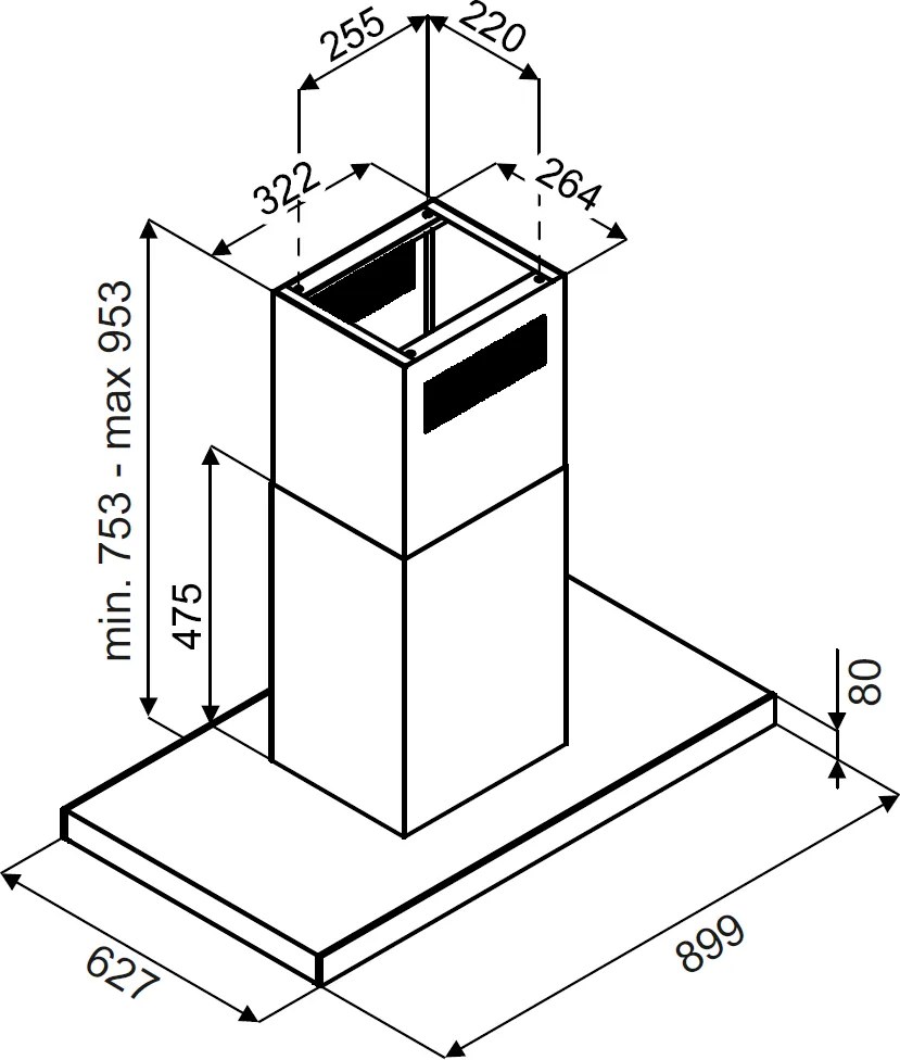 Kluge Odsavač par Kluge KOI9500BL