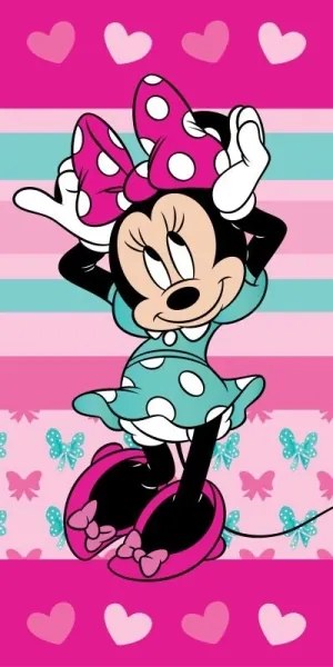 Jerry Fabrics osuška Minnie Hearts 04 70x140 cm
