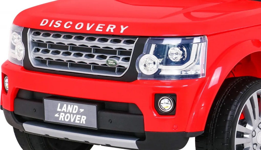 Ramiz Land Rover Discovery elektrické auto pro děti červené SUV + dálkové ovládání