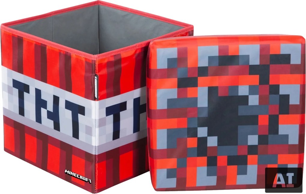 Dětský taburet s úložným prostorem Minecraft