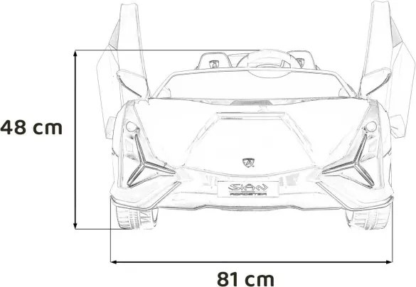 Elektrické autíčko Lamborghini SIAN bílé