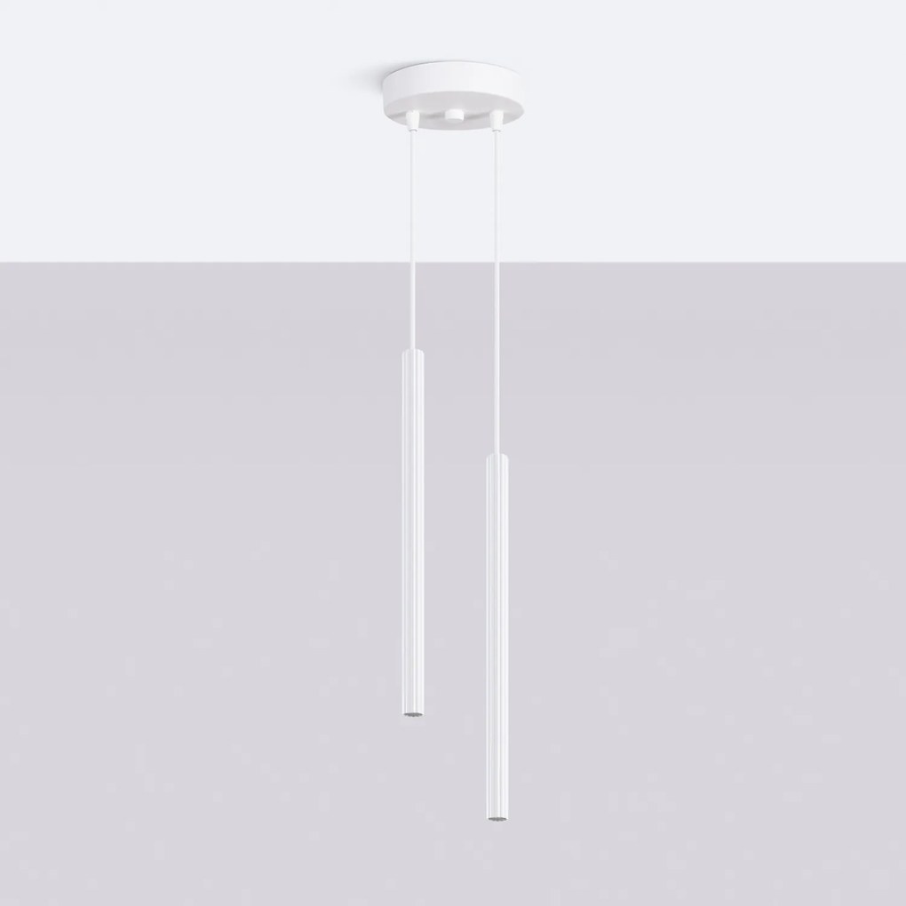 Sollux Lighting Závěsná lampa ARCHE 2P bílá