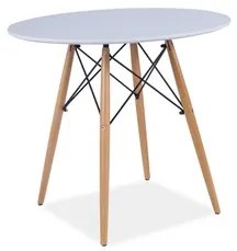 Stůl SOHO bílá/buk 90 cm
