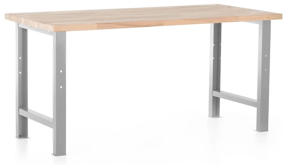 Dílenský stůl Basic, 170 x 80 cm, šedá - ral 7038
