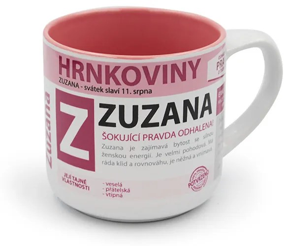 Hrnek se jménem ZUZANA Hrnkoviny