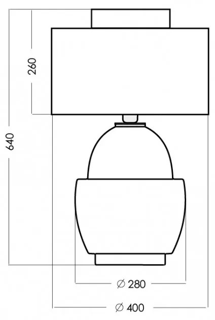 4concepts Designová stolní lampa ARIEL BLACK