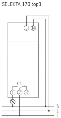 Astronomické spínací hodiny Theben SELEKTA 170 top3 1700130 1700087