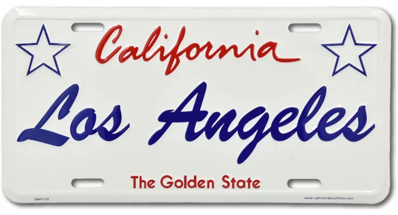 Americká SPZ Los Angeles California