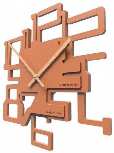 Designové hodiny 10-003 CalleaDesign Kron 32cm (více barevných variant) Barva čokoládová-69 - RAL8017