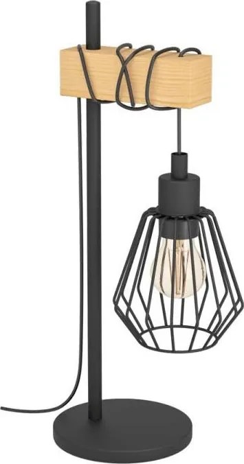 Eglo 780173 - Stolní lampa TABODI 1xE27/40W/230V hnědá/černá
